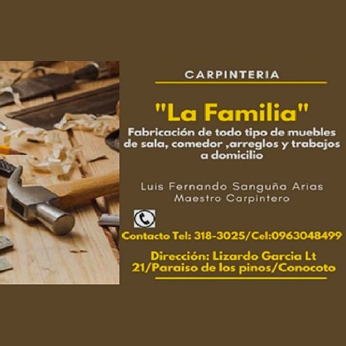 Carpinteria Roberto - Construex Ecuador